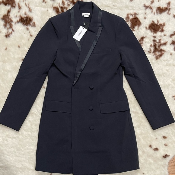 Jason Wu | Jackets & Coats | Jason Wu Navy Blue Double Breasted Blazer ...